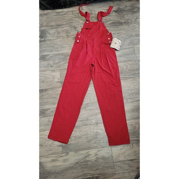 Jeans | Vintage 1992 Cotler Wilderness Reserve Red Overalls Womens Nos ...